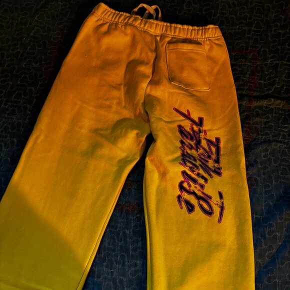 Hellstar | Pants | Hellstar Flame Flare Sweatpants Yellow | Poshmark